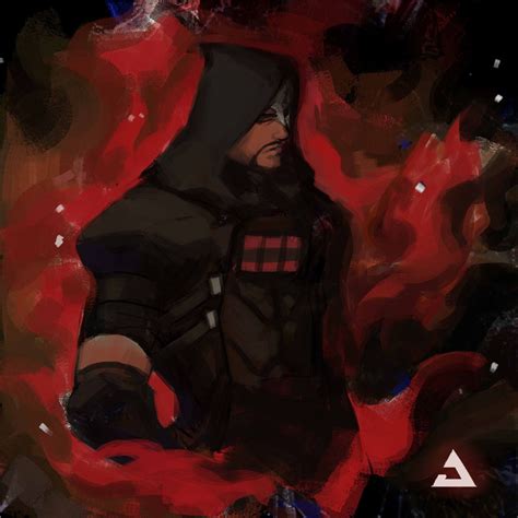 Gabriel Reyes Overwatch Overwatch Fan Art Genji Red Flag Hero Arts