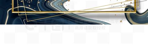 边框免抠元素抽象蓝色流体金箔边框模板免费下载psd格式650像素编号41101157 千图网