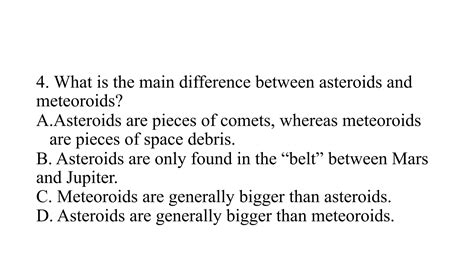 Powerpoint For Comets Asteroids And Meteors Pptx