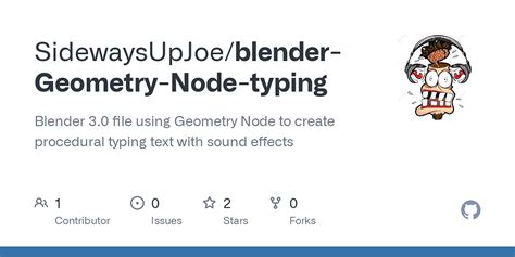 Procedural Text Typing With Sound Effects Using Geometry Nodes Tutorial And Blend File Inclded