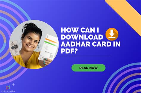 Guidelines How To Download Aadhar Card In PDF