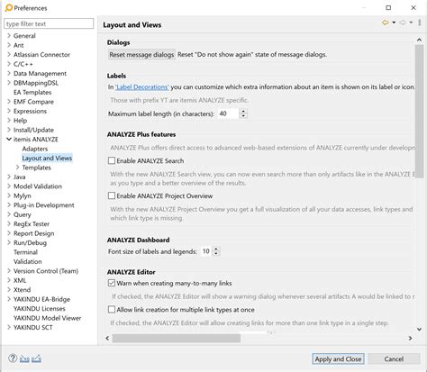 Entering Preferences For Your Project
