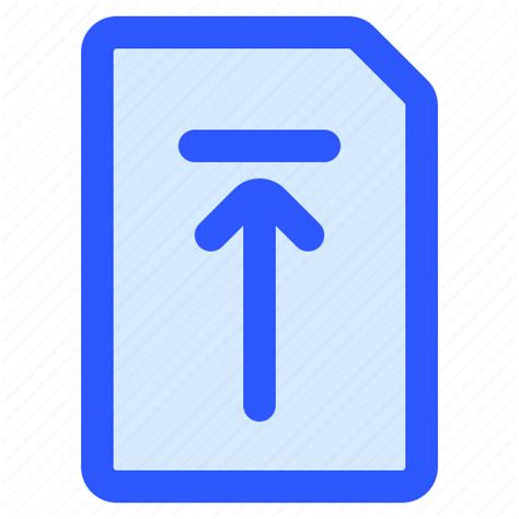 Upload Data File Computer Document Icon Download On Iconfinder