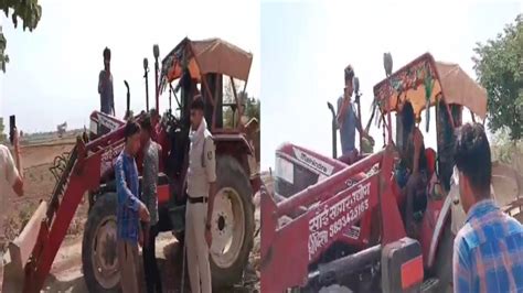 गुना में खनन माफियाओं का आतंक अवैध खनन रोकने गई टीम पर किया हमला