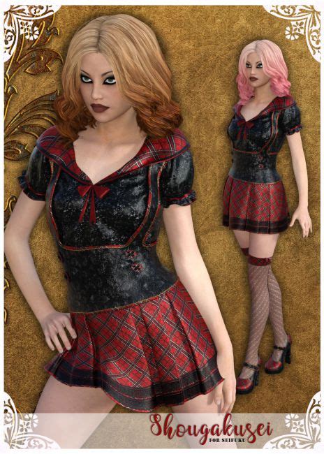 Shougakusei For Seifuku Outfit 3d Models For Daz Studio And Poser