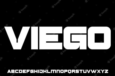 Premium Vector Bold And Unique Display Font Vector