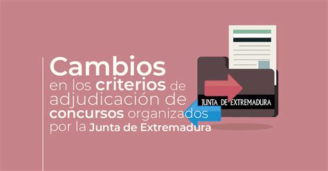 Cambios En Los Criterios De Adjudicación De Concursos Organizados Por