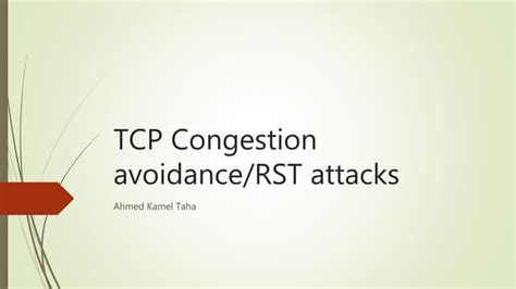 tcp congestion avoidance ppt
