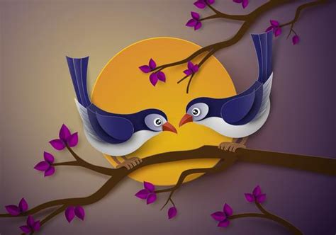 Bird Tree Vector Art Icons And Graphics For Free Download