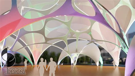 Parametric Concept Pavilion With Amazing Lighting OpenHouseDesigns