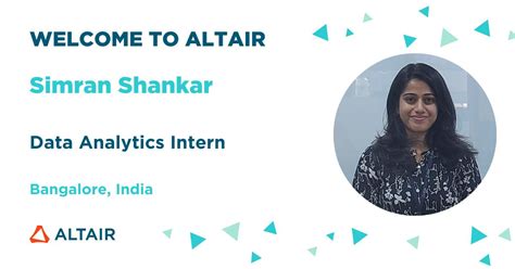 Dataanalytics Intern Altair Onlyforward Welcometotheteam Gowri Chellamuthu