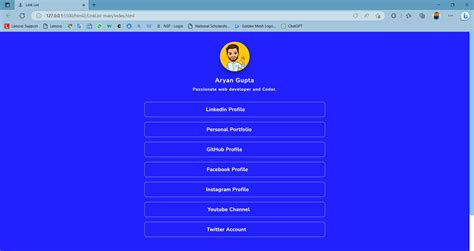 Github Aryangupta Link Tree