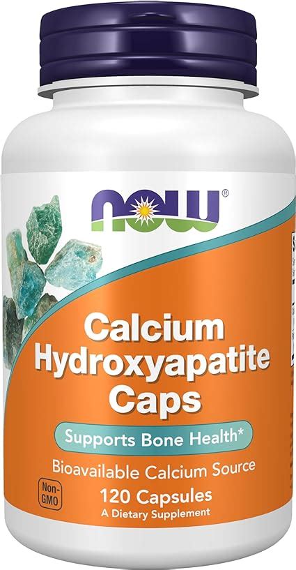 Amazon.com: NOW Foods Supplements, Calcium Hydroxyapatite Caps ...