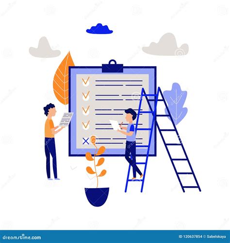 Planning And Time Management Concept With Two Men Pointing Completed