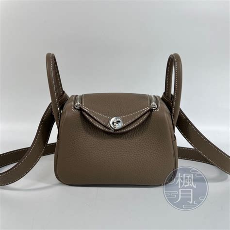 Hermes B刻 大象灰 Mini Lindy 蝦皮購物