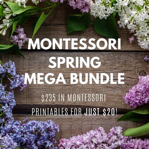 Montessori Spring Mega Bundle Living Montessori Now