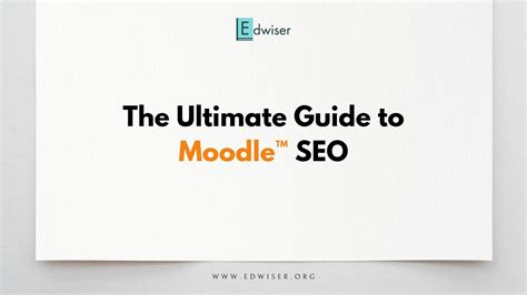 The Ultimate Guide To Moodle™ Seo Edwiser