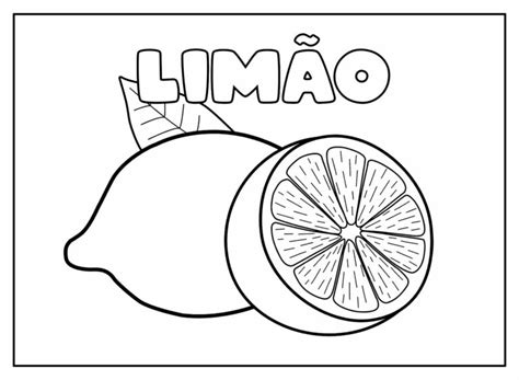 Desenhos de Limão para colorir Bora Colorir