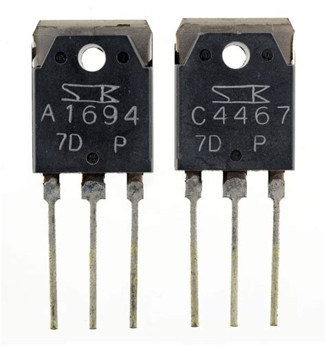 2SA1694 & 2SC4467 A1694 C4467 NPN+PNP Power Transistor 1 Pair 8A 120V ...