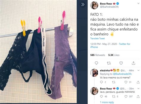 Bianca Andrade Mostra Calcinhas Como Enfeitando Banheiro Lavo Tudo