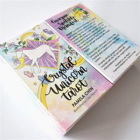 英文版 現貨 水晶獨角獸塔羅牌 Crystal Unicorn Tarot 遊戲卡 占卜 愛情 命運 神諭卡 蝦皮購物