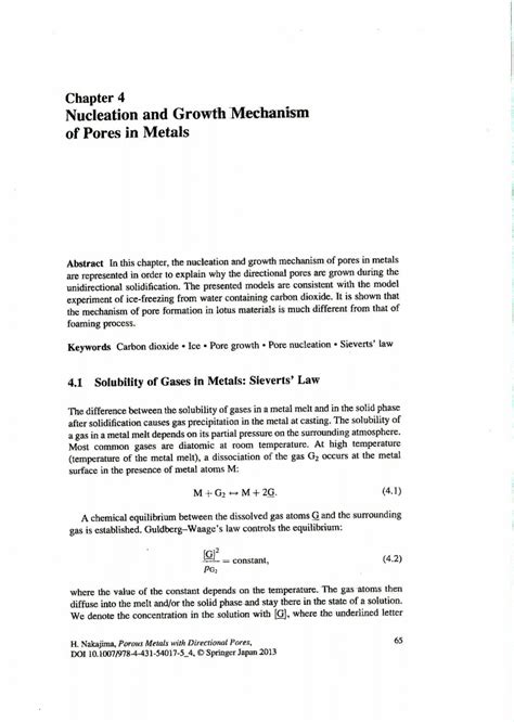 Pdf Springer Book Porous Metals With Directional Pores Chapter 4
