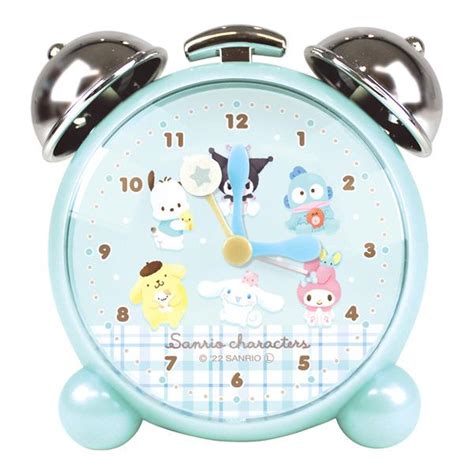 Sanrio 欠品サンリオキャラクターズアラームツインベルクロック電子音です 目覚まし時計集合 5253 187sr