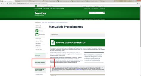Acesso Aos Manuais Da Secretaria De GestÃo De Pessoas — Portal Do Servidor