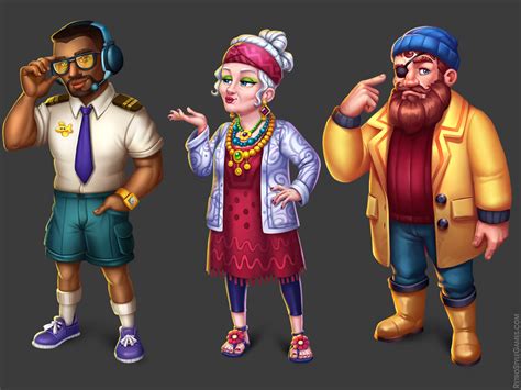 Casual Stylized 2D Character Design Upwork