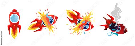 Rocket New And Broken New Rocket Launch Explosion Shuttle Broken And