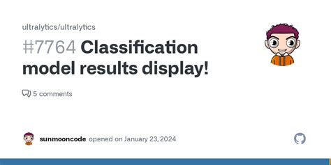 Classification Model Results Display · Issue 7764 · Ultralyticsultralytics · Github