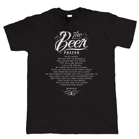 The Beer Prayer Mens Funny T Shirt Real Ale Birthday T For Dad Him