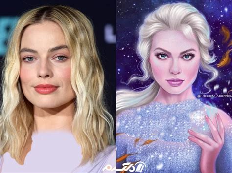 هنرمندی افراد مشهور را به سبک شخصیت های دیزنی ترسیم کرد و نتایج آن