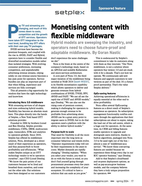 Nora3 Ott Middleware Streaming Ai Monetization Svod Avod Tvod Fast Iptv