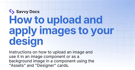 How To Upload And Apply Images To Your Design Savvy Docs