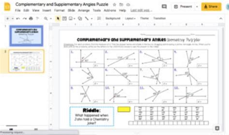Angle Relationships Riddle Worksheet And Maze By Math Teachers Lounge