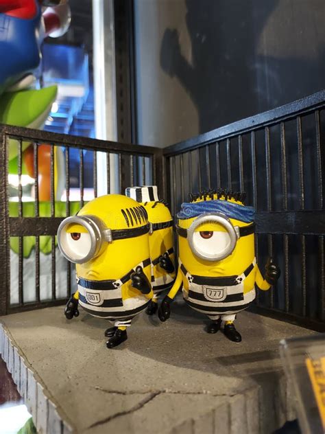 Minions Figure Model Toy Stuart Kevin And Bob Editorial Photo Image