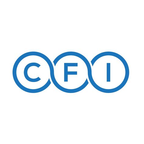 Cfi Letter Logo Design On White Background Cfi Creative Initials