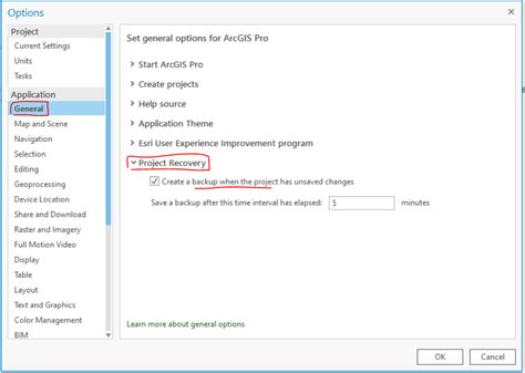 Faq What Is Recovered When An Arcgis Pro Project File Aprx Is Opened From A Backuprec