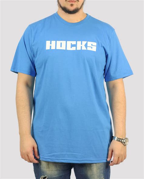 Camiseta Hocks Logo Letter Royal
