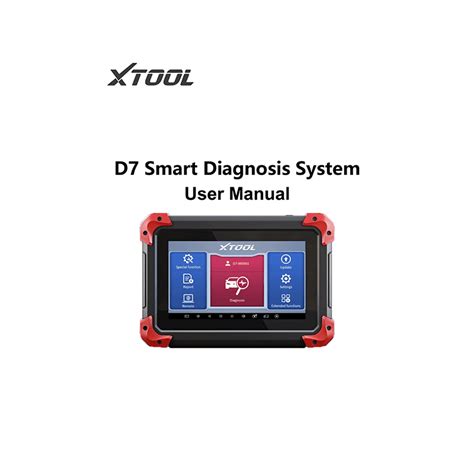 XTOOL D Automotive Diagnostic Tool User Manual