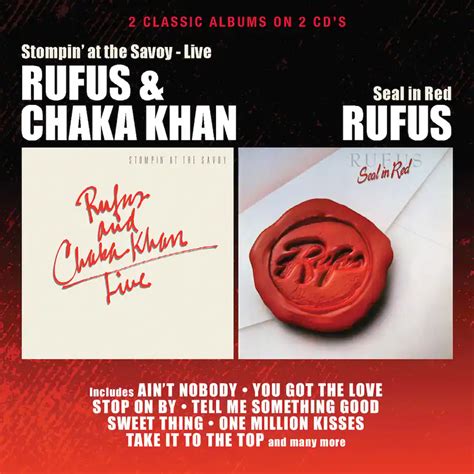 Khanchaka Rufus Stompin At The Savoy Seal In Red Compact Discs