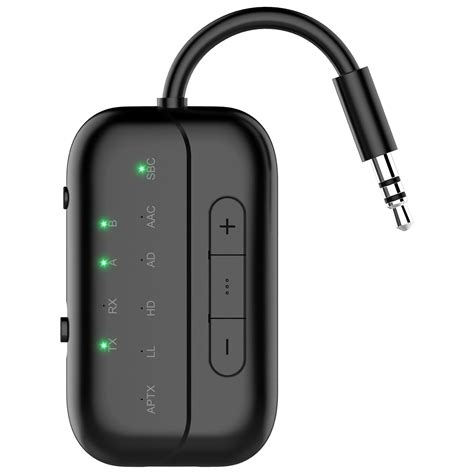 藍牙發射器接收器2 合 1 V53 無線適配器藍牙音頻收發器適用於飛機電視 Pc Mp3 健身房開關藍牙