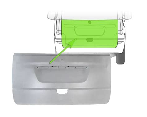 REPARATURBLECH HECKKLAPPE HINTEN für Mercedes Viano W639 Vito Bus W639