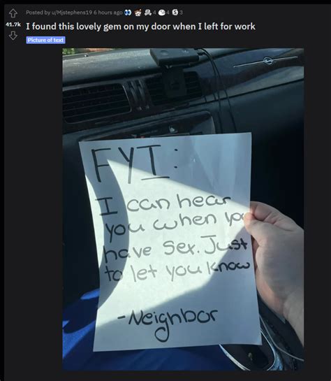 The Neighbor Can Hear All Sex Within A 10 Mile Radius R Bossfight