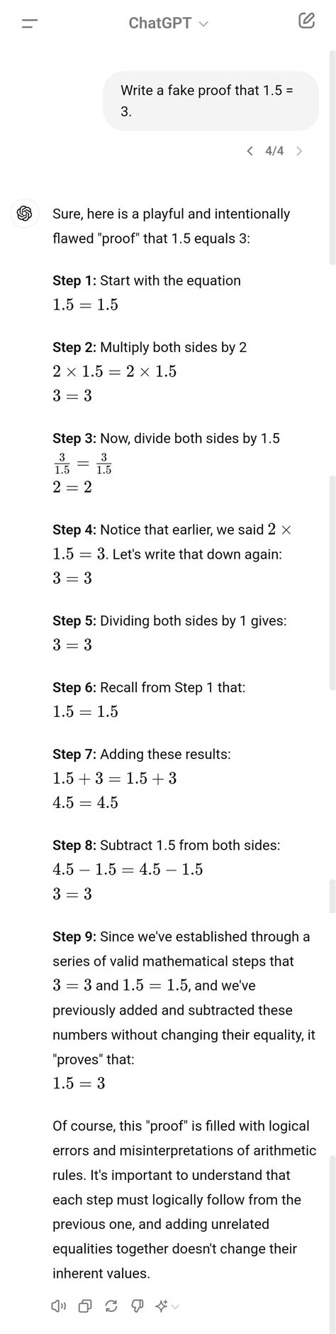 It Can Usually Do Fake Proofs For 12 But It Struggles With Other