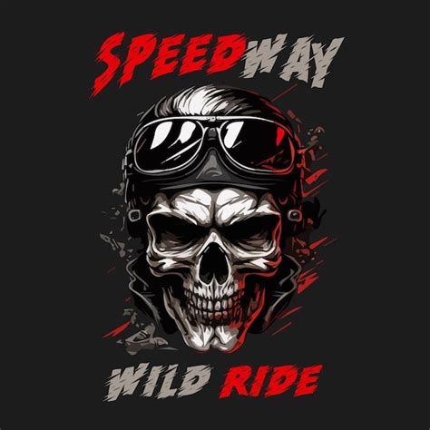 Premium Vector Skull Rider Tshirt Vector Illustration