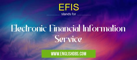 E F I S What Does Efis Mean In Academic And Science Electronic