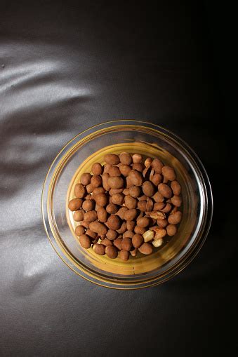 투명한 그릇 안에 담긴 짭짤하고 바삭 바삭한 소금에 절인 땅콩 0명에 대한 스톡 사진 및 기타 이미지 0명 땅콩