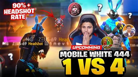Upcoming Mobile White444 1 V 4 Clutch 💯 On Nonstop Gaming Live 🔥
